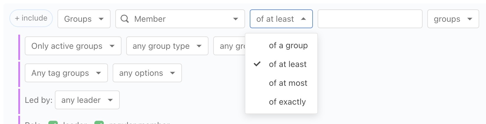 Common Groups lists – Groups
